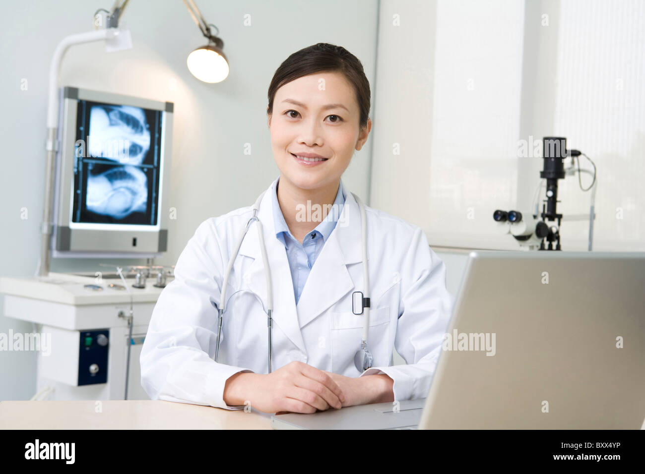 Portrait of a doctor at work Stock Photo - Alamy