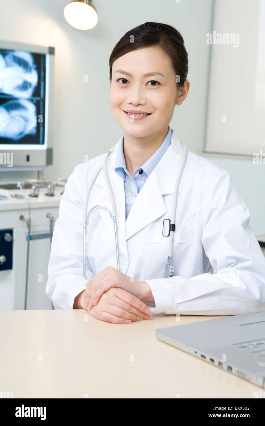 Portrait of a doctor at work Stock Photo - Alamy