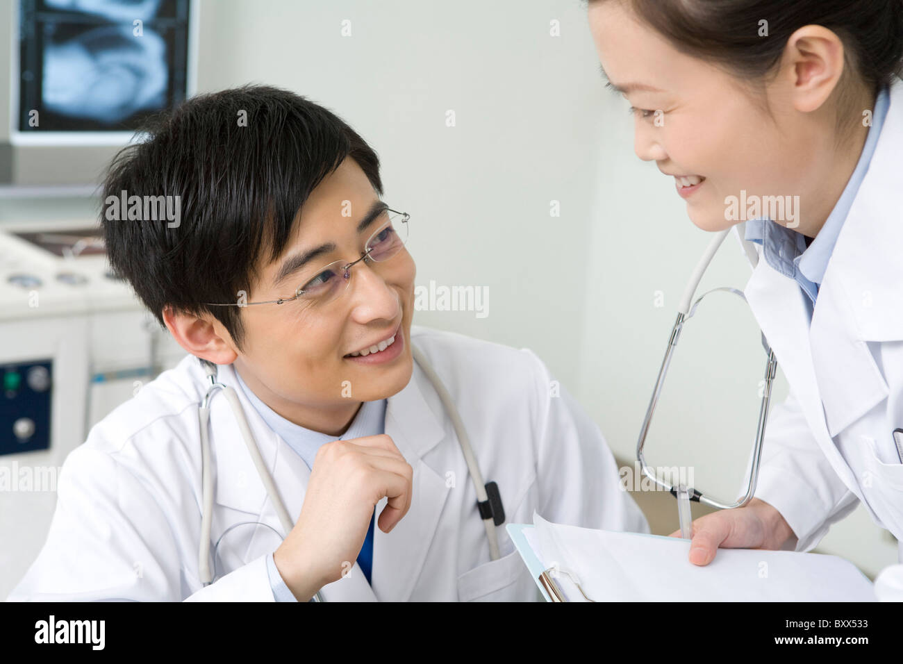 Portrait of doctors at work Stock Photo - Alamy
