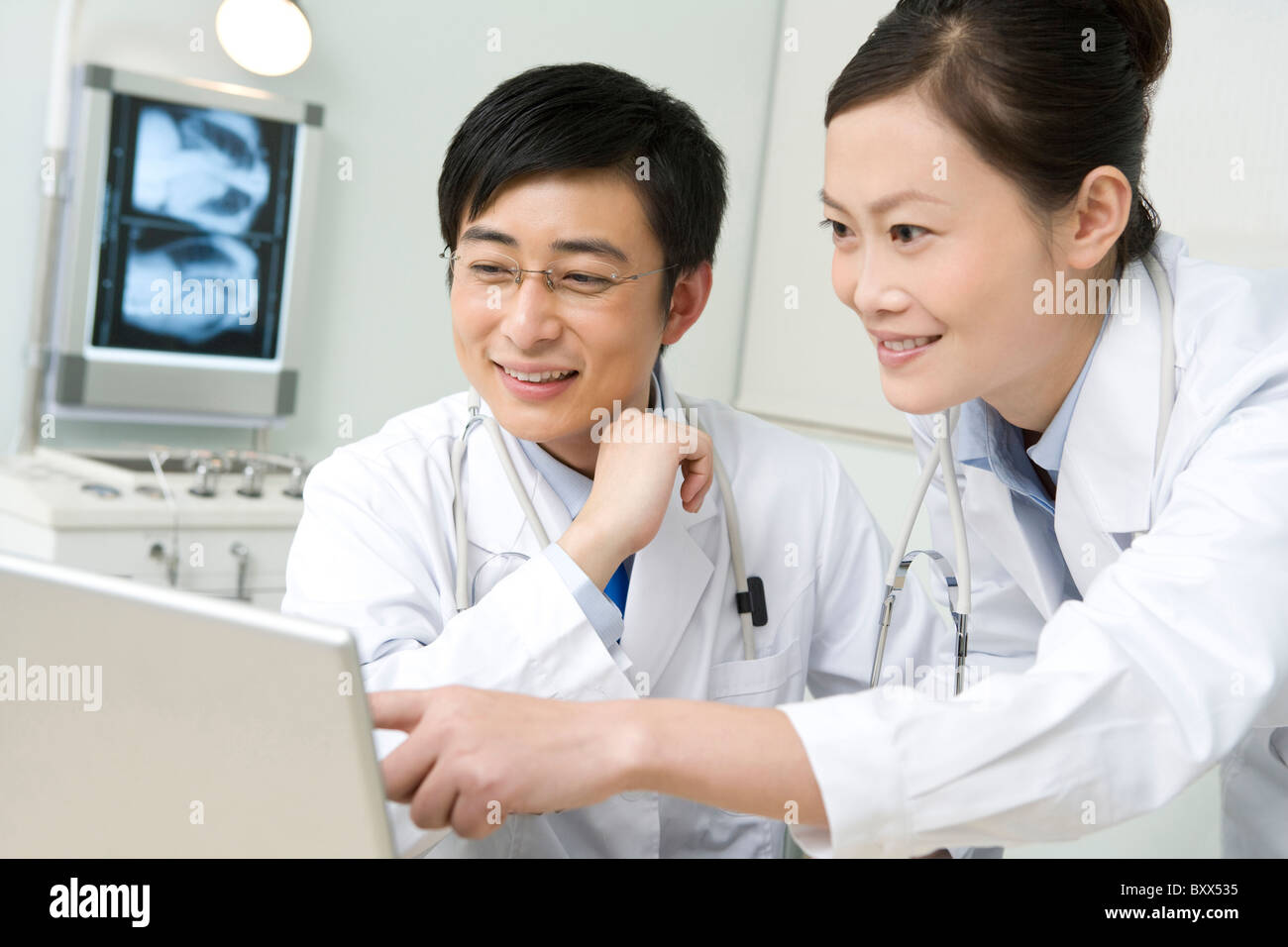 Portrait of doctors at work Stock Photo - Alamy