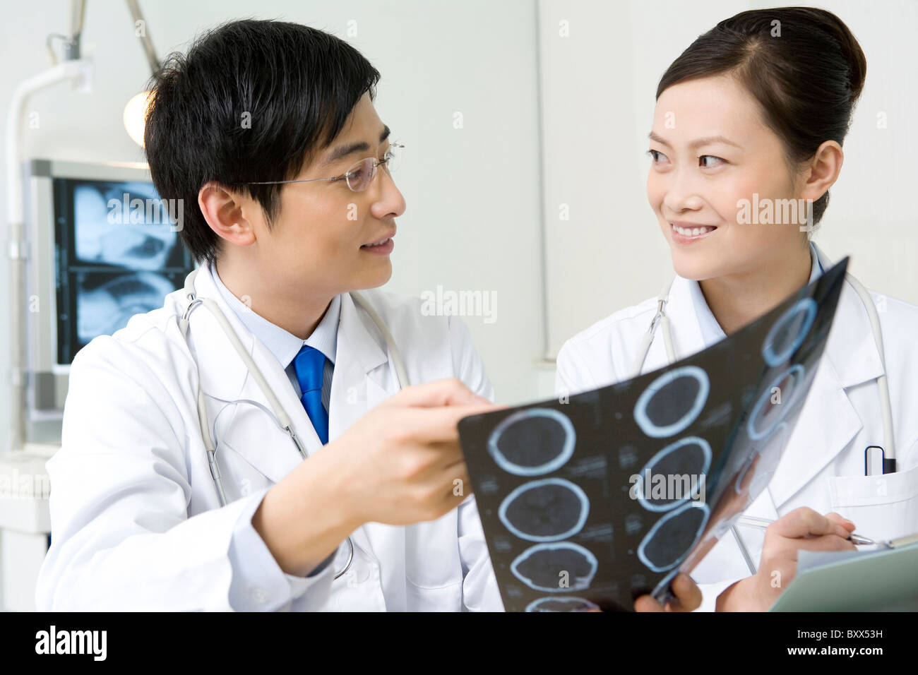 Portrait of doctors at work Stock Photo - Alamy
