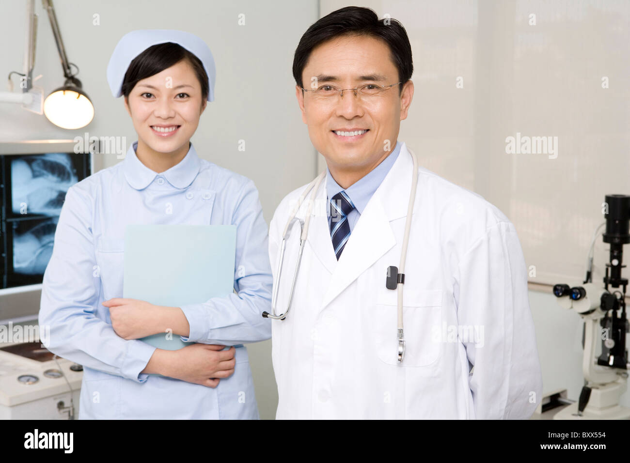 Portrait of doctors at work Stock Photo - Alamy