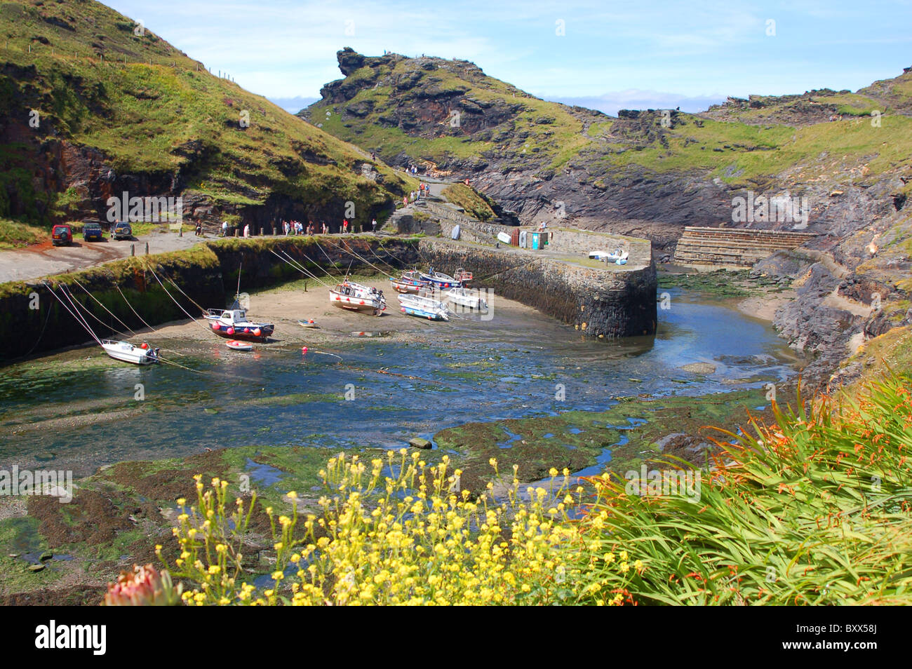 Cornwall Boscastle Harbour Stock Photo - Alamy
