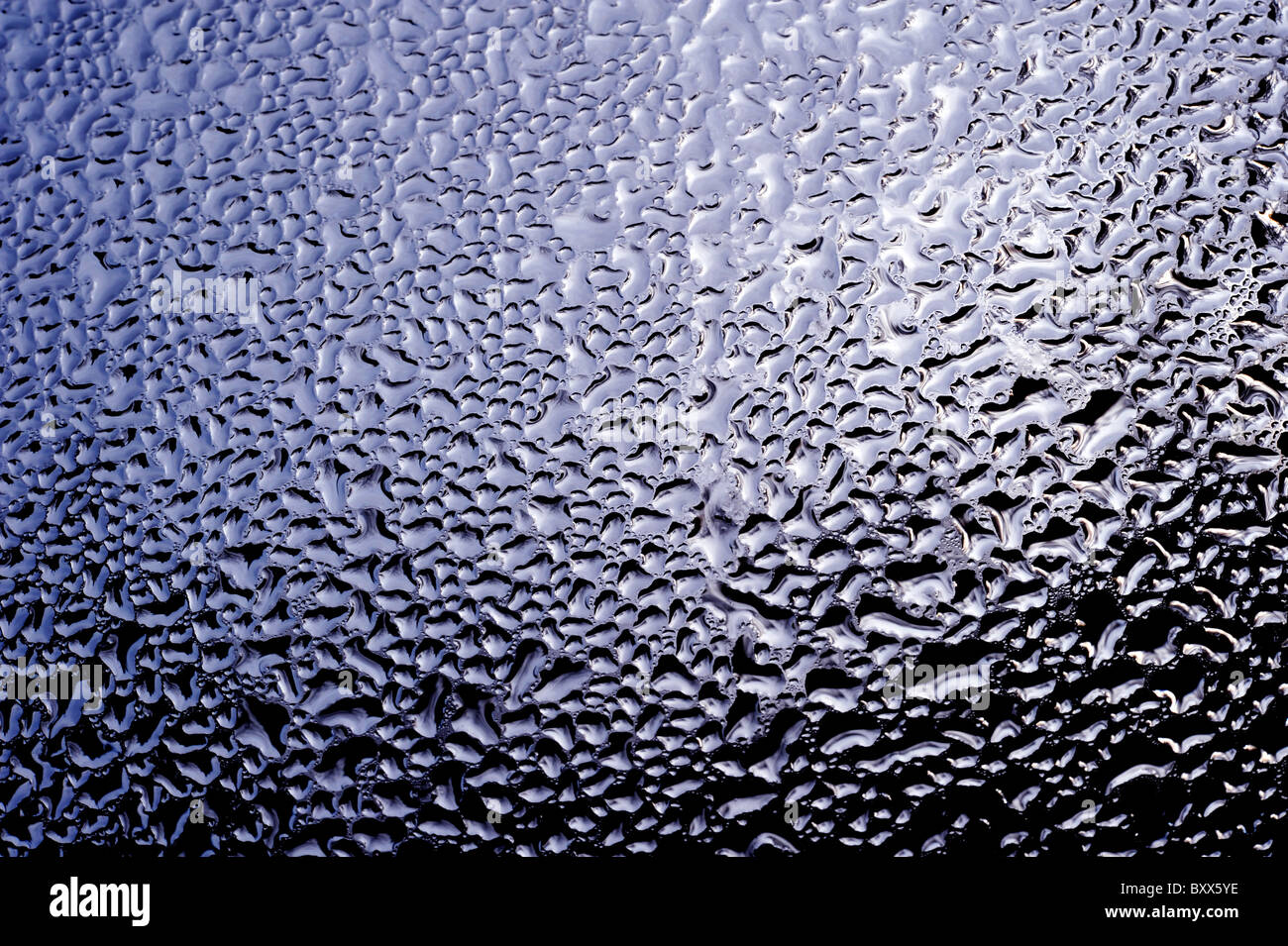Water droplets on glass Stock Photo - Alamy