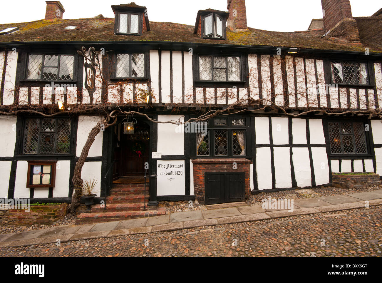 The Mermaid Inn Mermaid Street Rye East Sussex England Stock Photo - Alamy