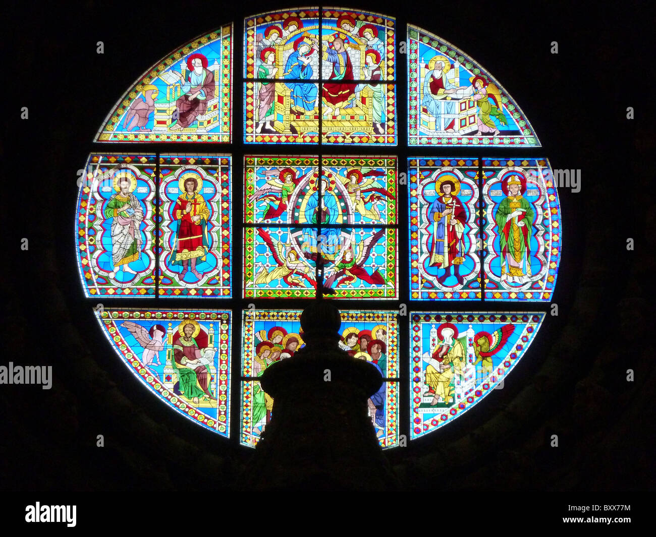 Stained glass window duomo in hi-res stock photography and images - Alamy