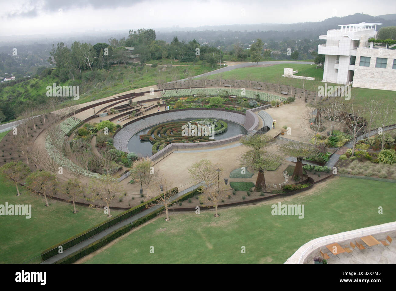 Park in Getty Museum of Los Angeles, California Stock Photo - Alamy