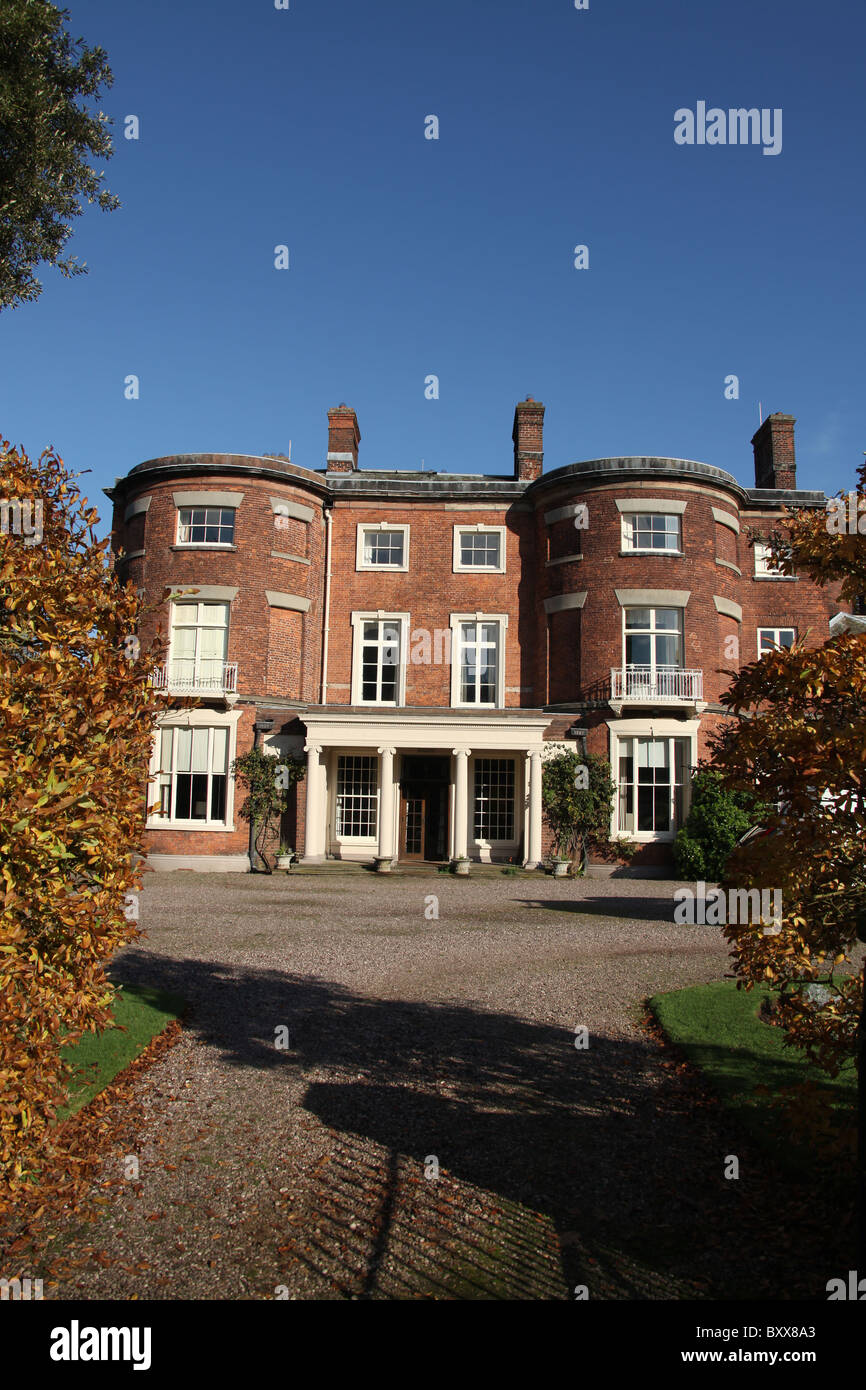 Rode Hall Country House and Gardens. Picturesque autumnal view of the ...