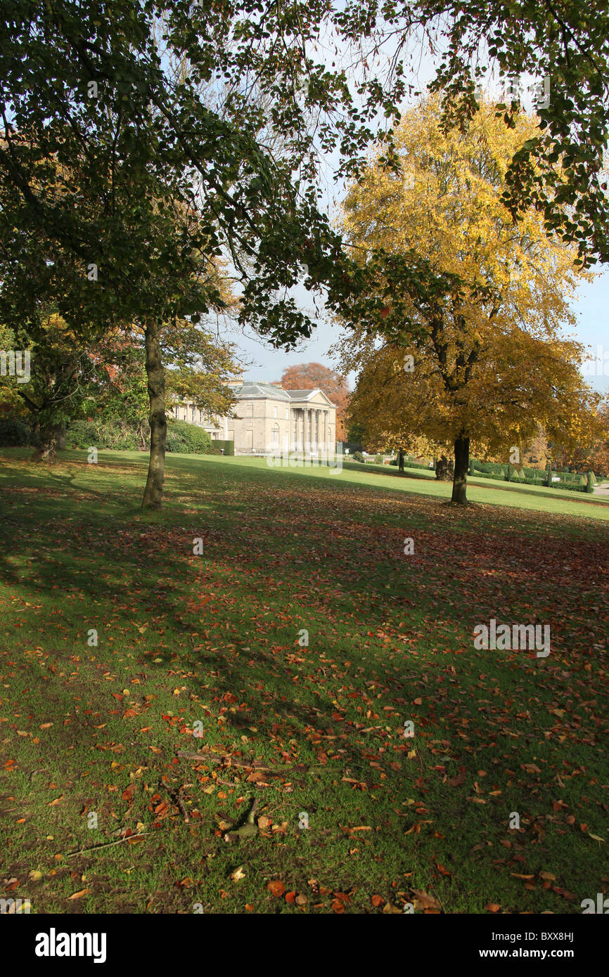 Estate of Tatton Park, England. Autumnal view of the 18th century ...
