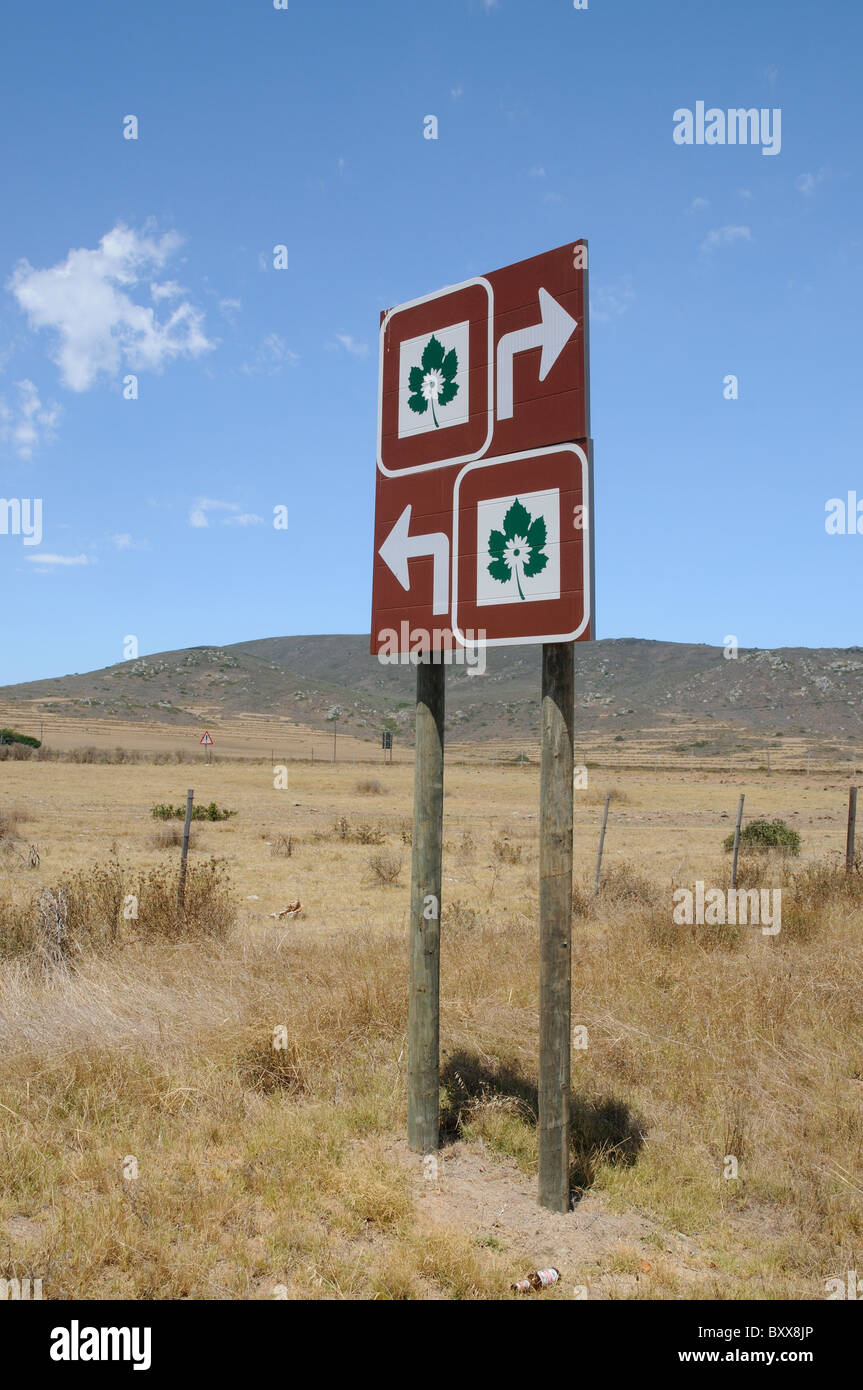 South African road sign indicating flowers Stock Photo - Alamy