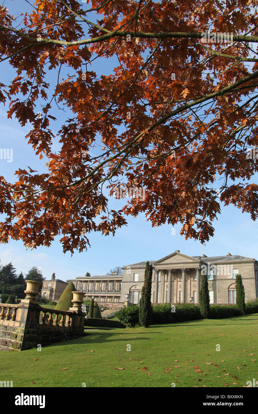 Estate of Tatton Park, England. Autumnal view of the 18th century ...