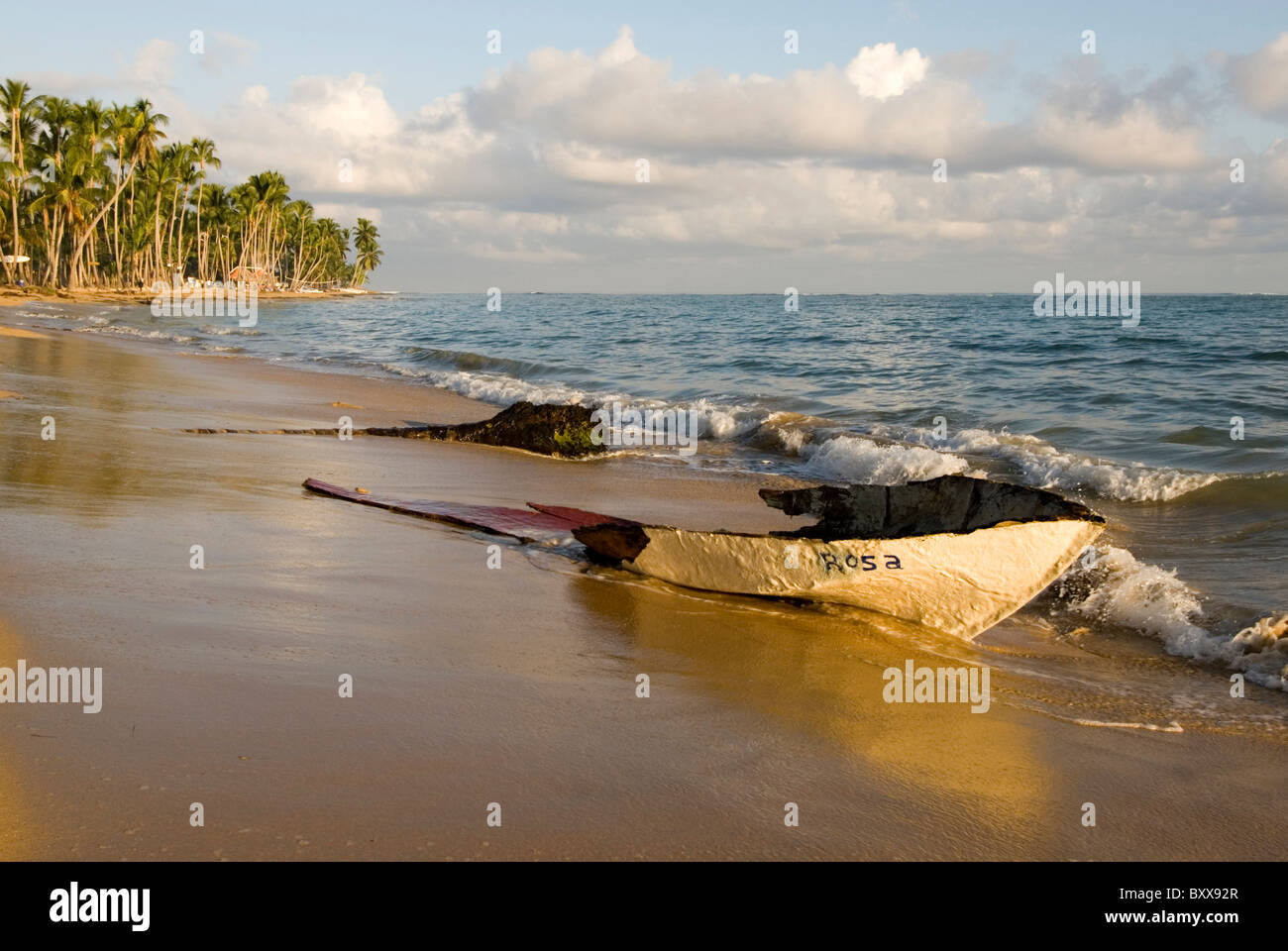 Beach of Las Terrenas, Samana-Peninsula, Dominican Republic Stock Photo ...