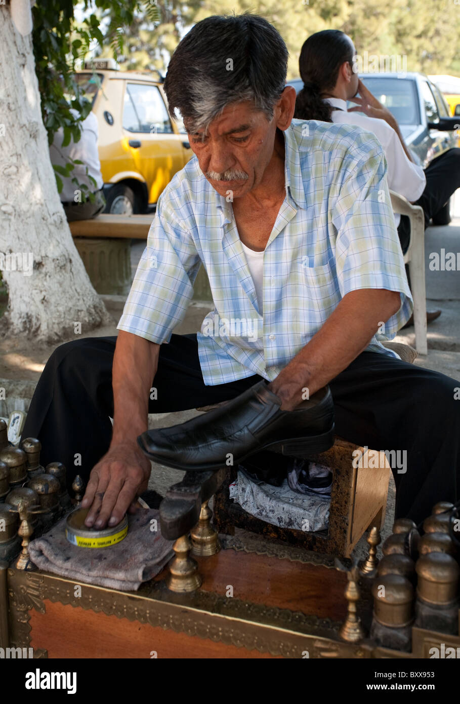 Man Shining A Shoe High Resolution Stock Photography and Images - Alamy