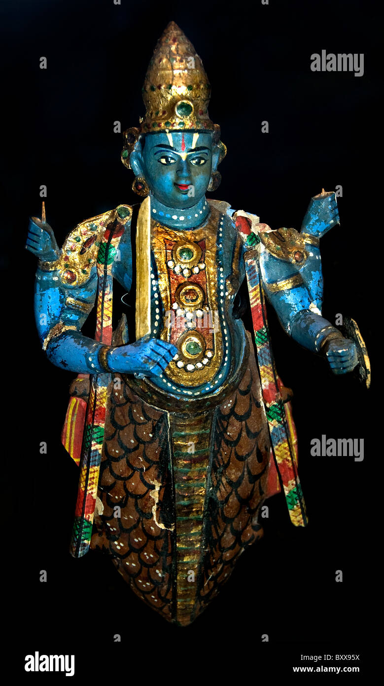 Fish Incarnation of Vishnu Matsya 19th cent Pondicherry India Indian ...