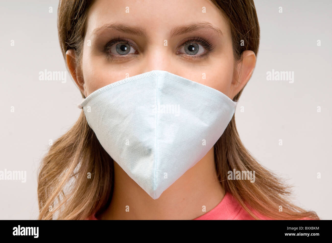 Woman with face mask Stock Photo - Alamy