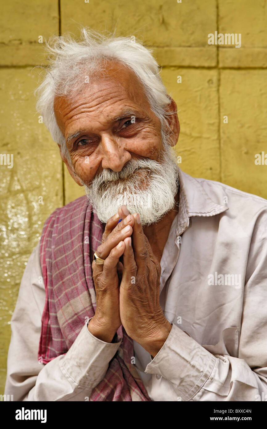 Indian man among the gullies of Delhi, India Stock Photo - Alamy