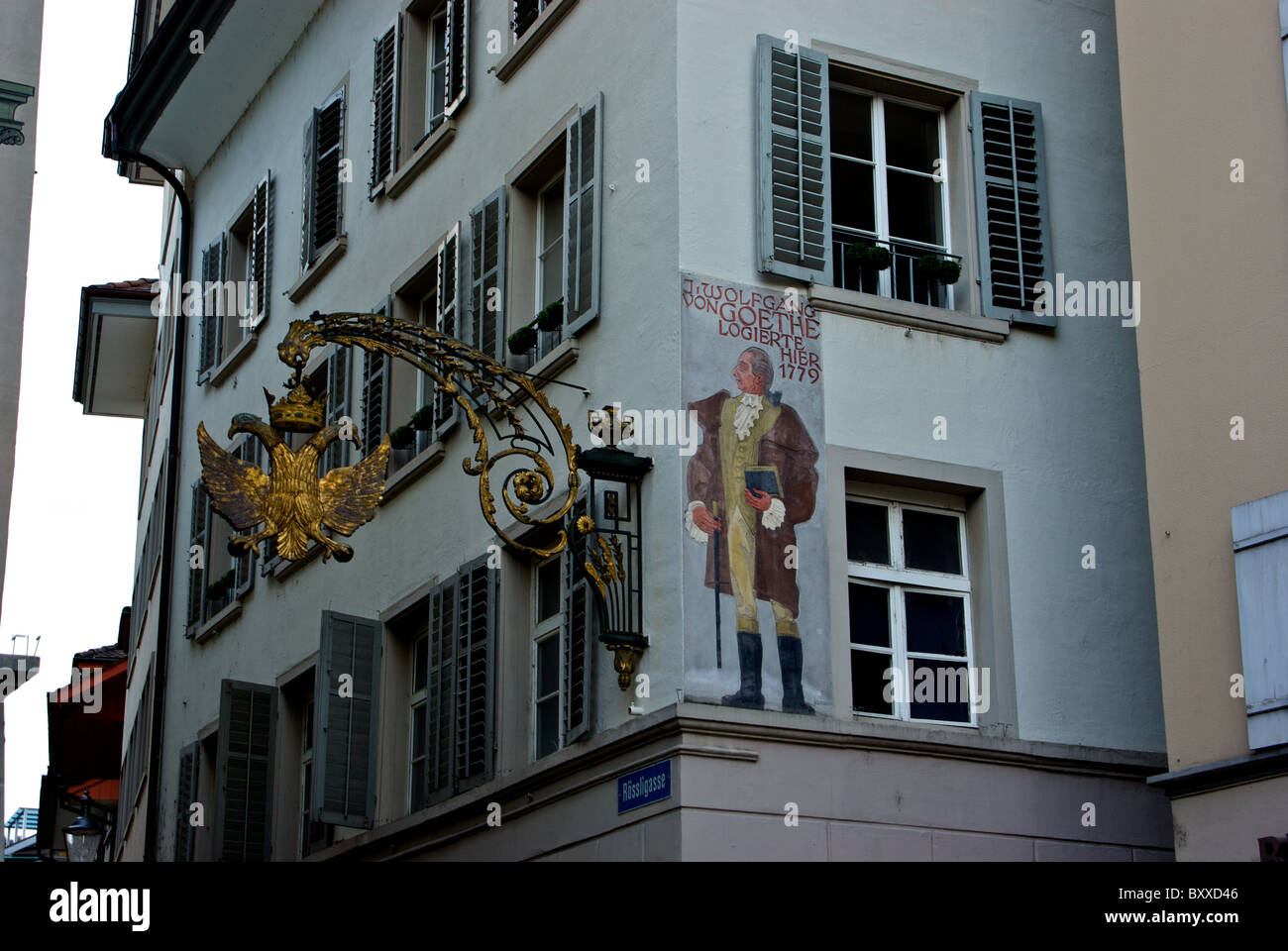 Wall mural painting depicting Wolfgang Von Goethe on 18th century ...