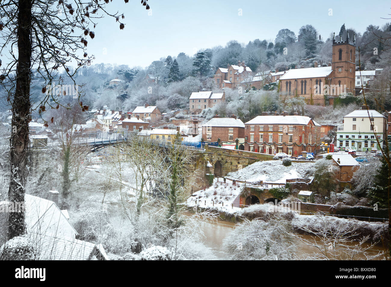 The Iron Bridge, Ironbridge, Telford, Shropshire. Birthplace of the ...