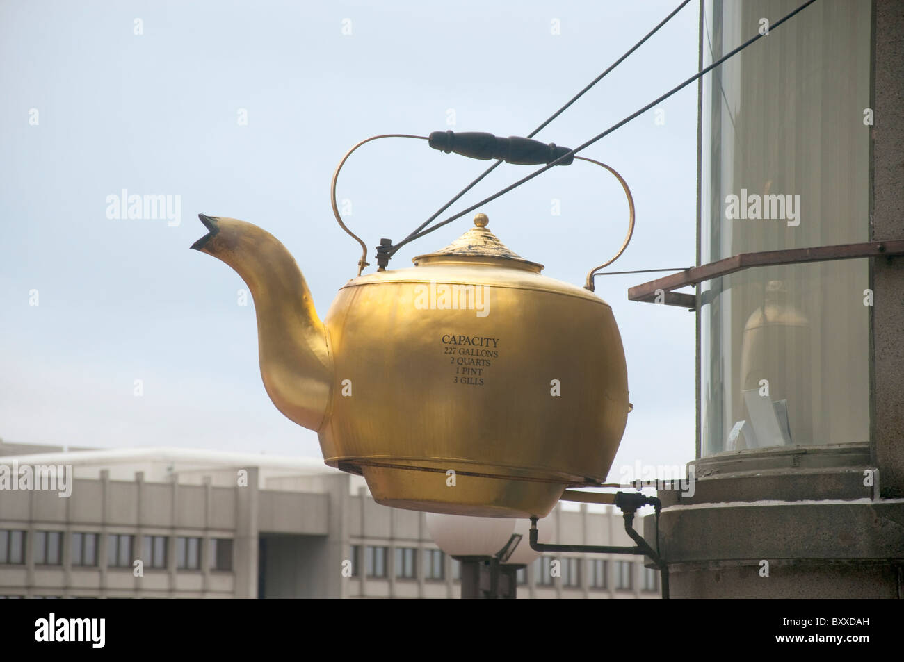 Copper Kettle Teashop sign in the City of Boston, capital of ...