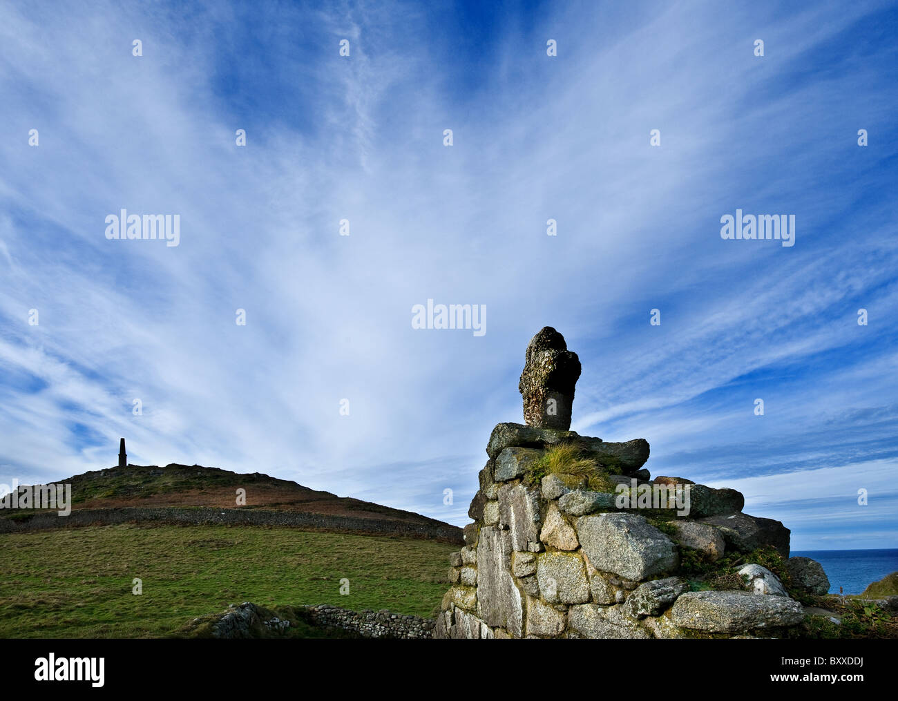 St Helens Oratory at Cape Cornwall. Photograph by Gordon Scammell Stock ...