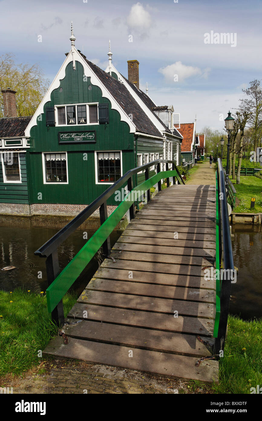 Classic Dutch homes, Zaanse Schans, Holland, Netherlands Stock Photo ...