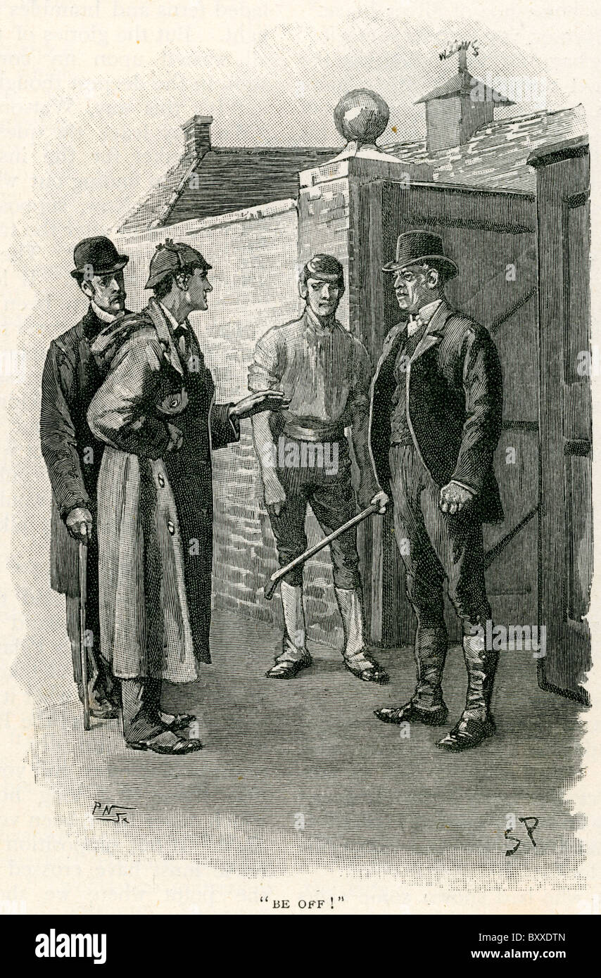 Sherlock Holmes; "Be off!"; July to December 1892 Stock Photo - Alamy