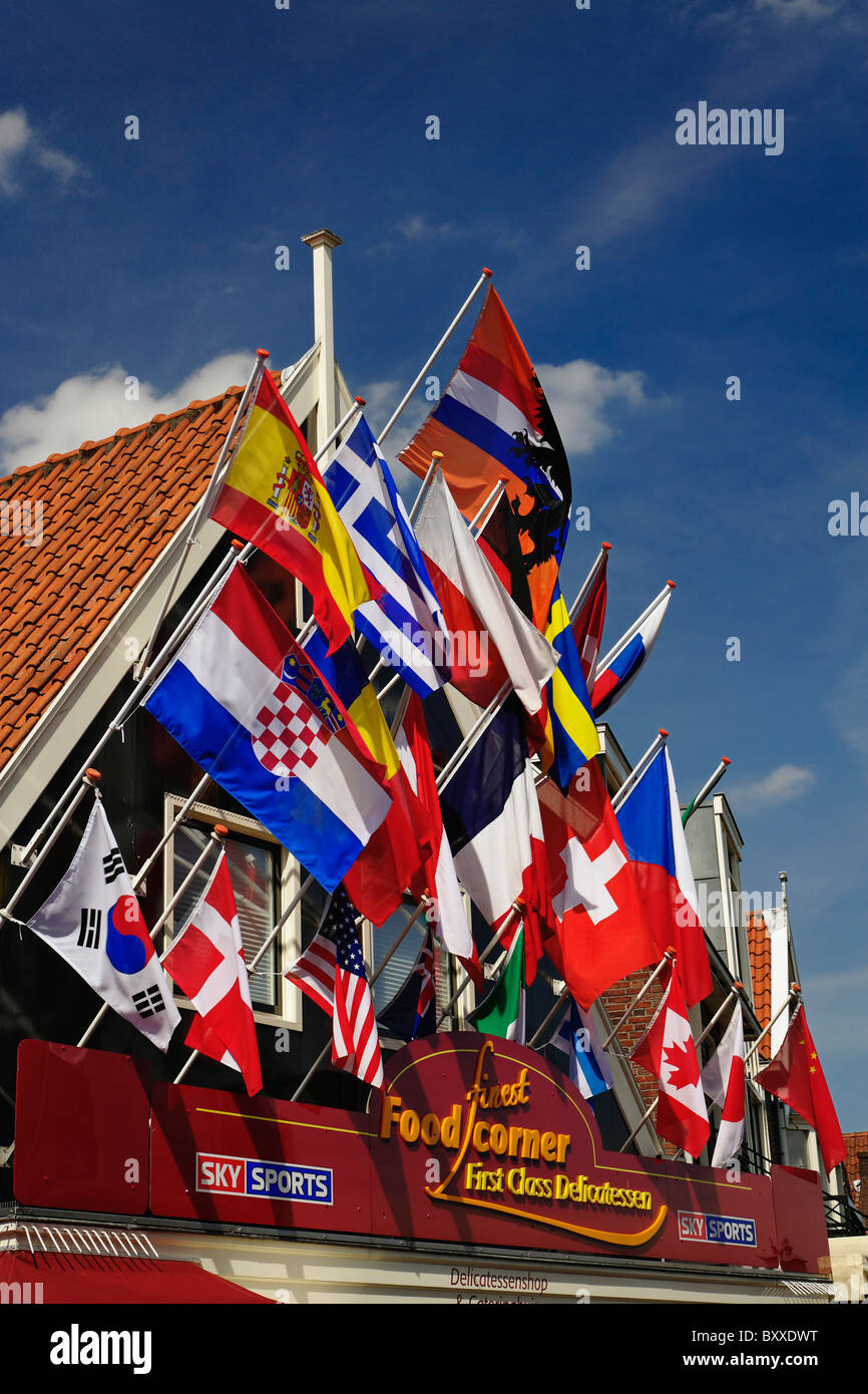 Flags on building hi-res stock photography and images - Alamy