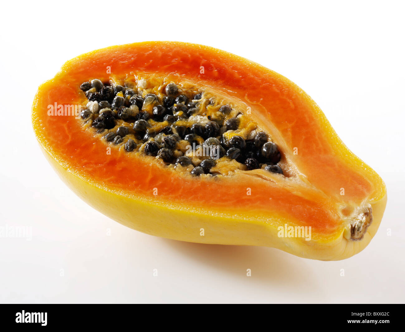 Fresh Papaya halves Stock Photo - Alamy