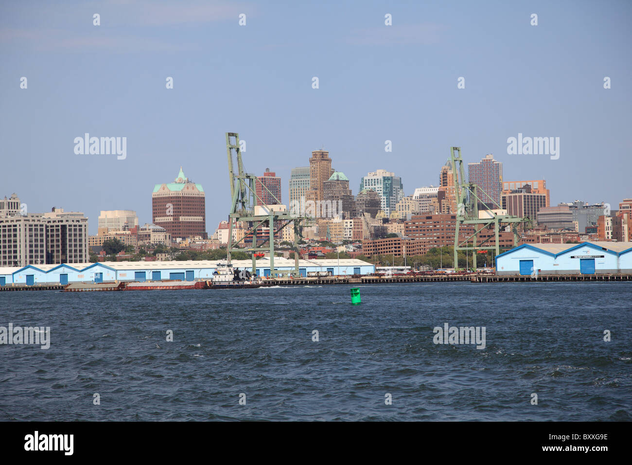 Brooklyn Skyline, Waterfront, Docks, New York City Stock Photo - Alamy