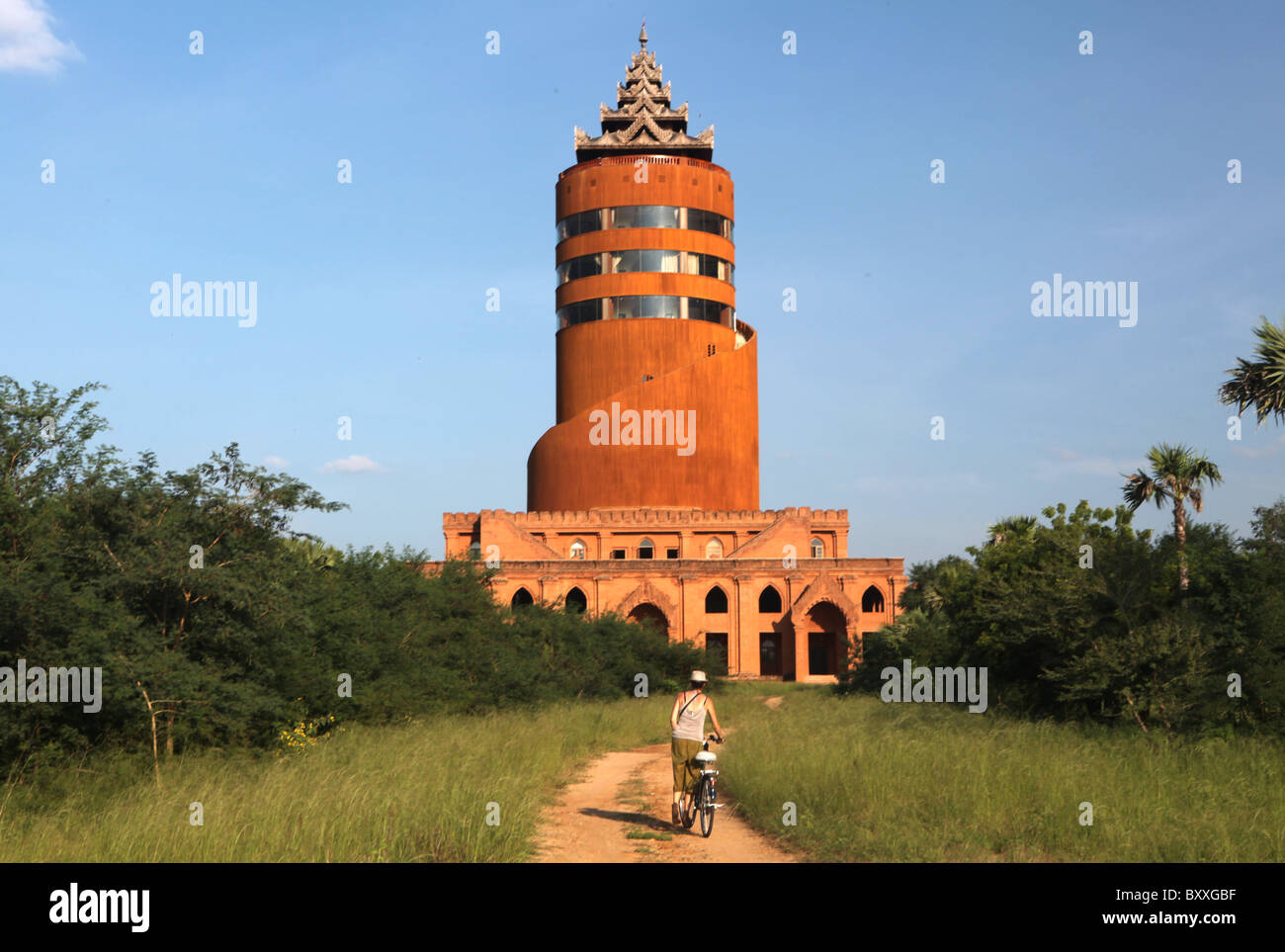 The Nan Myint Viewing or Observation Tower at Bagan, Myanmar. (Burma ...