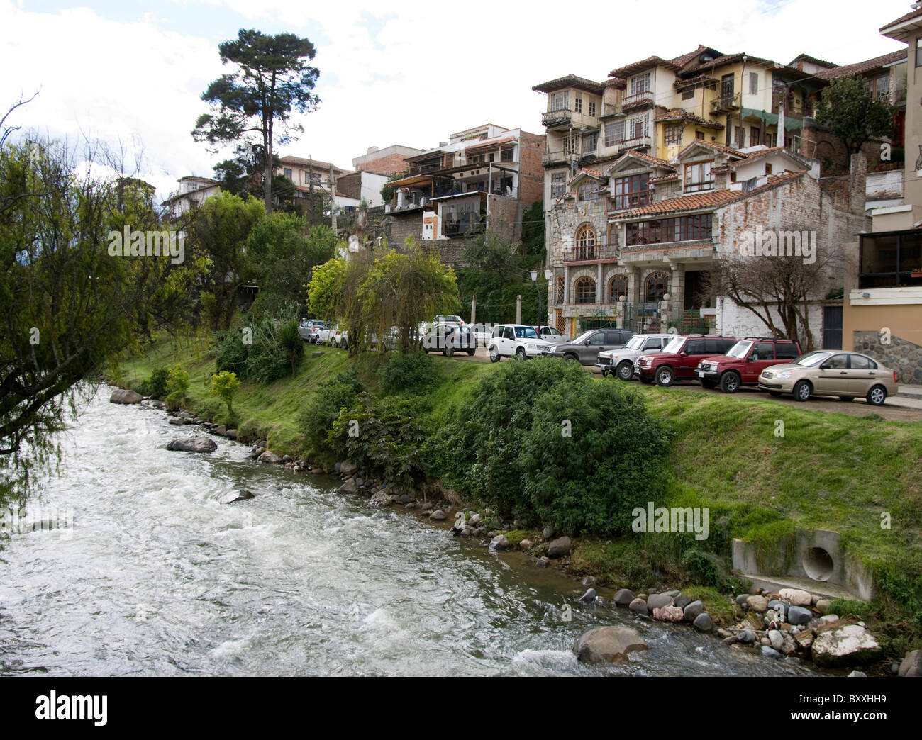 Ecuador. Cuenca city and the Tomebamba river Stock Photo - Alamy