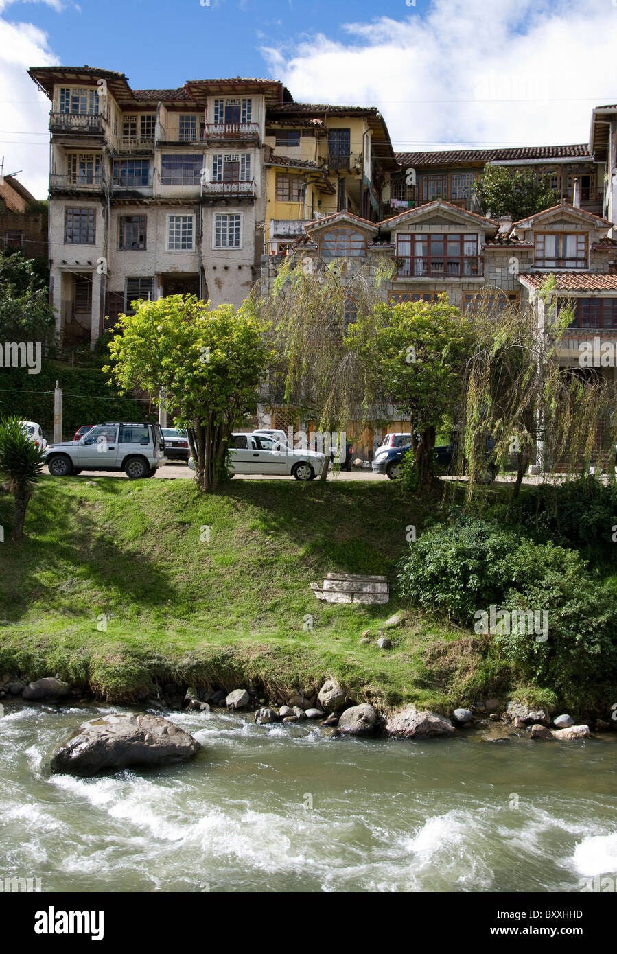 Ecuador. Cuenca city and the Tomebamba river Stock Photo - Alamy