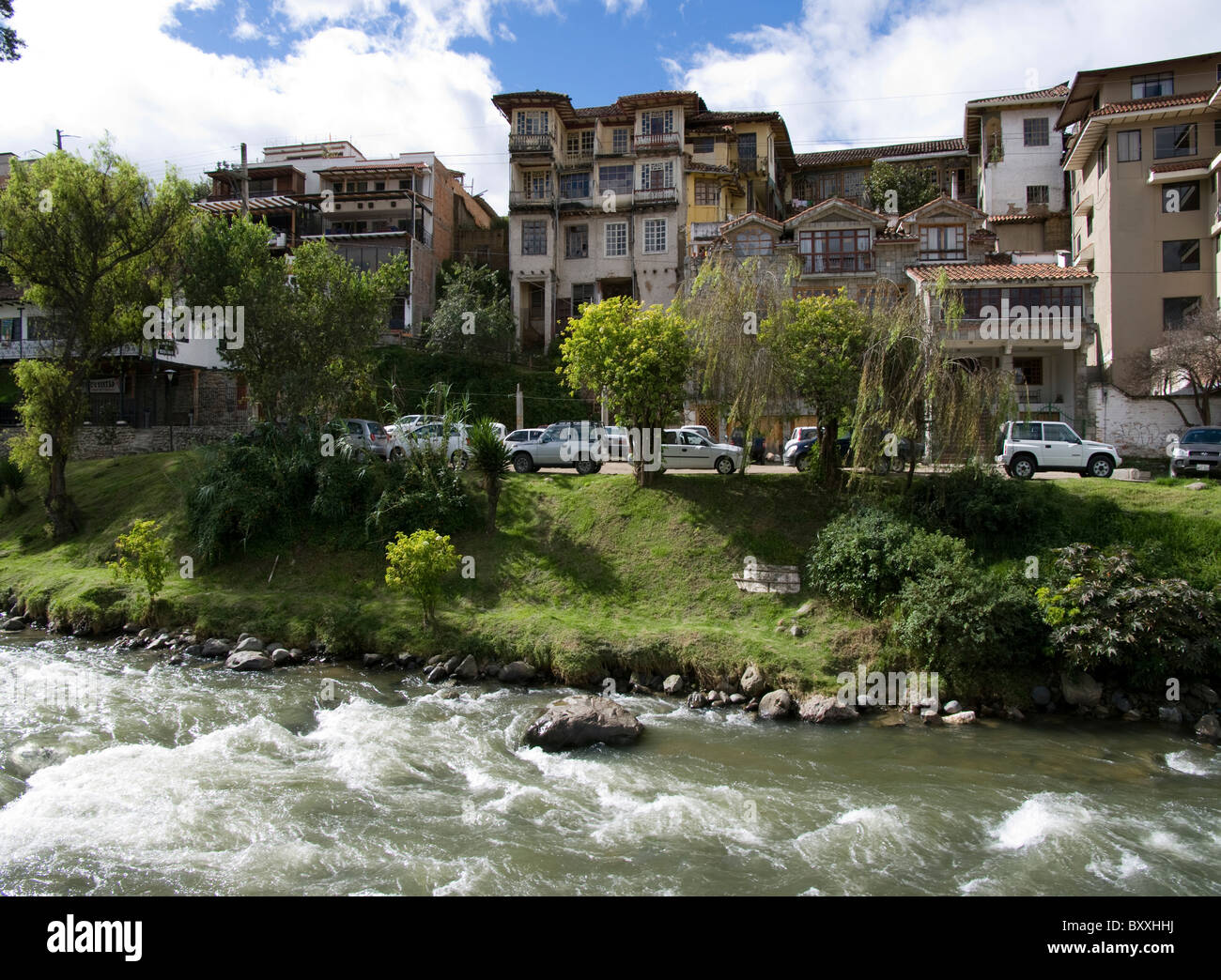 Ecuador. Cuenca city and the Tomebamba river Stock Photo - Alamy