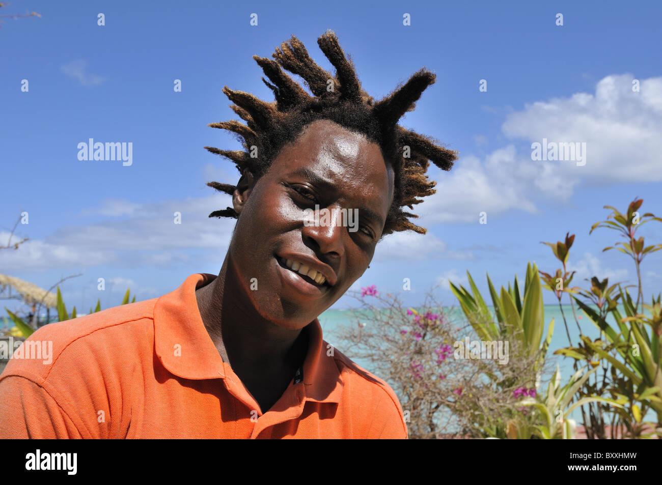 Man in Tobago Stock Photo - Alamy