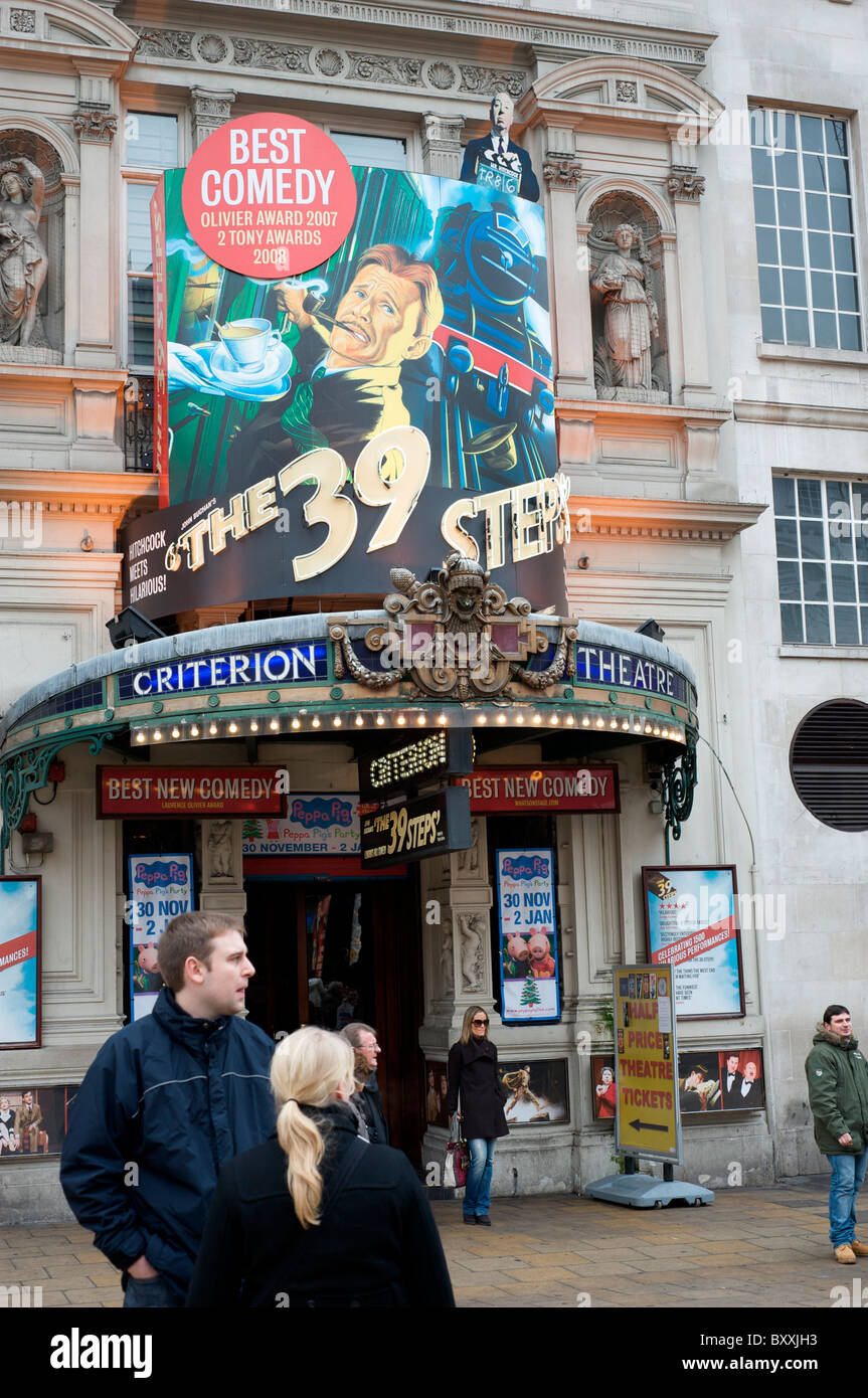 Play "The 39 Steps" at the Criterion Theatre, London, UK Stock Photo ...