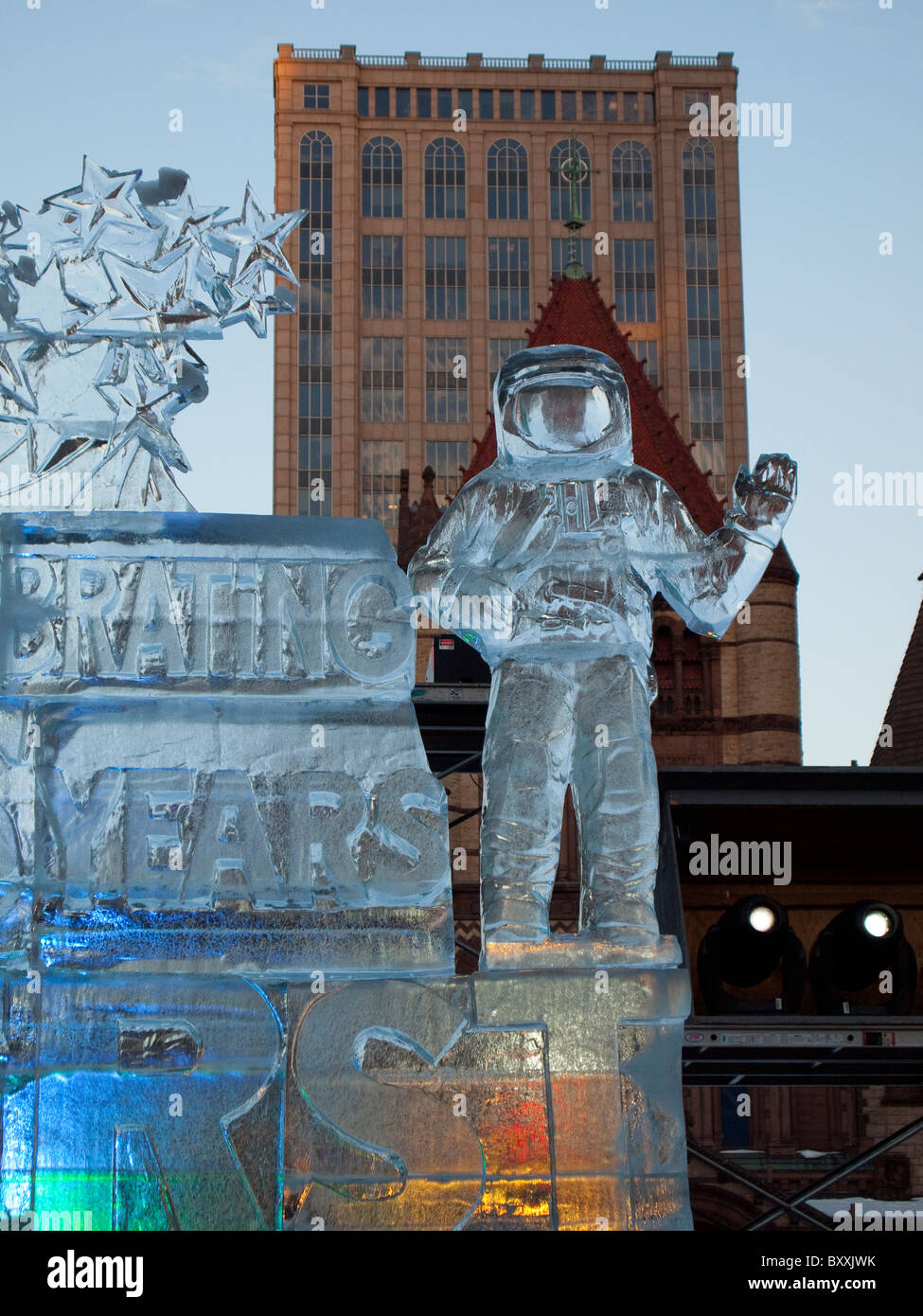 Ice Sculpture, Boston, USA Stock Photo - Alamy