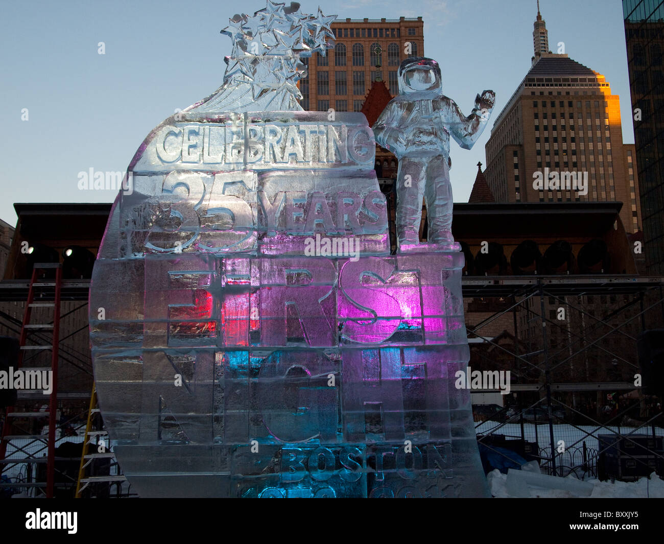 Ice Sculpture, Boston, USA Stock Photo - Alamy