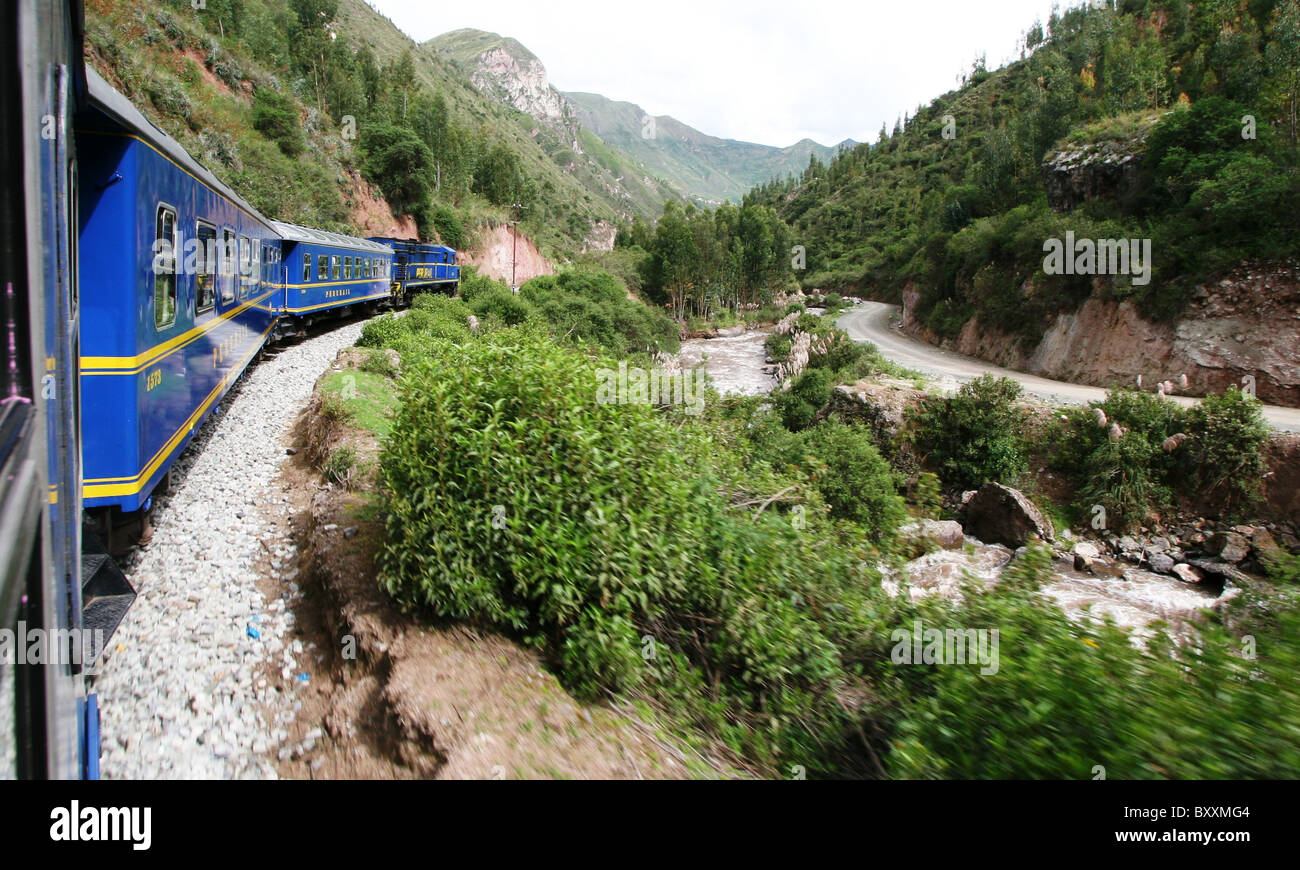 PeruRail, Train from Cusco to Machu Picchu. Peru, South America Stock ...