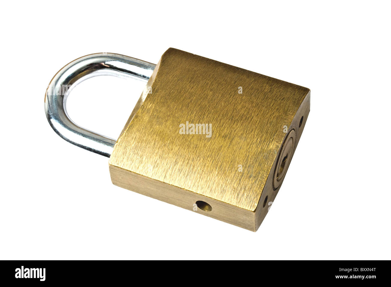 Padlock isolated on white background Stock Photo - Alamy