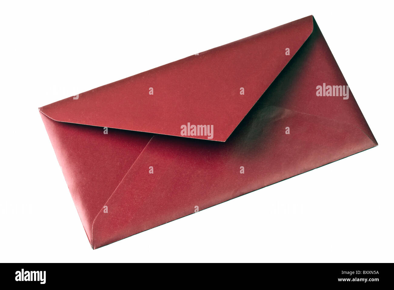 A red envelope isolated on white background Stock Photo - Alamy