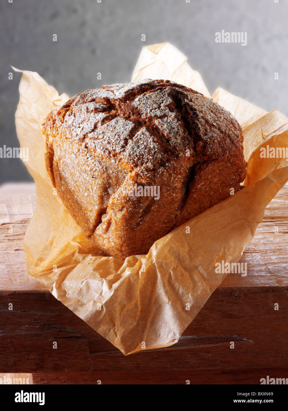 Artisan organic Deli Rye loaf Stock Photo - Alamy