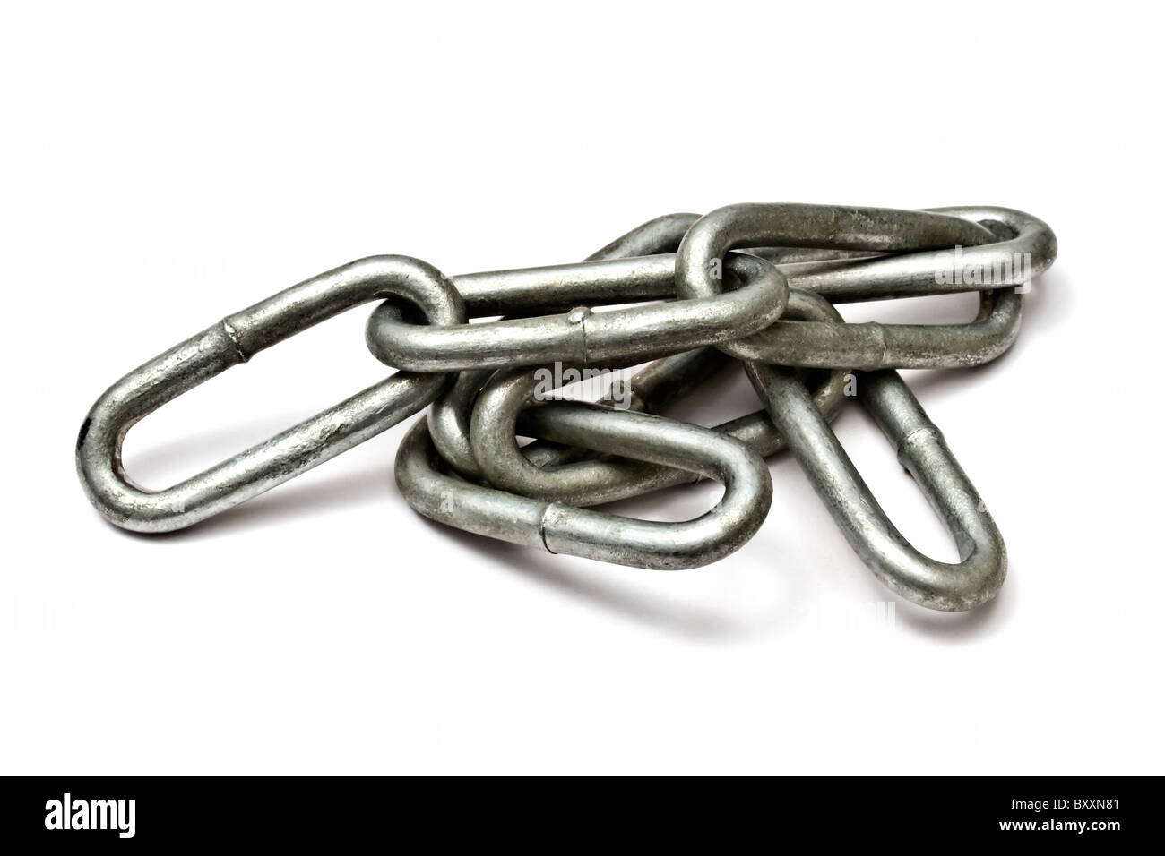 Chains isolated on white background Stock Photo - Alamy