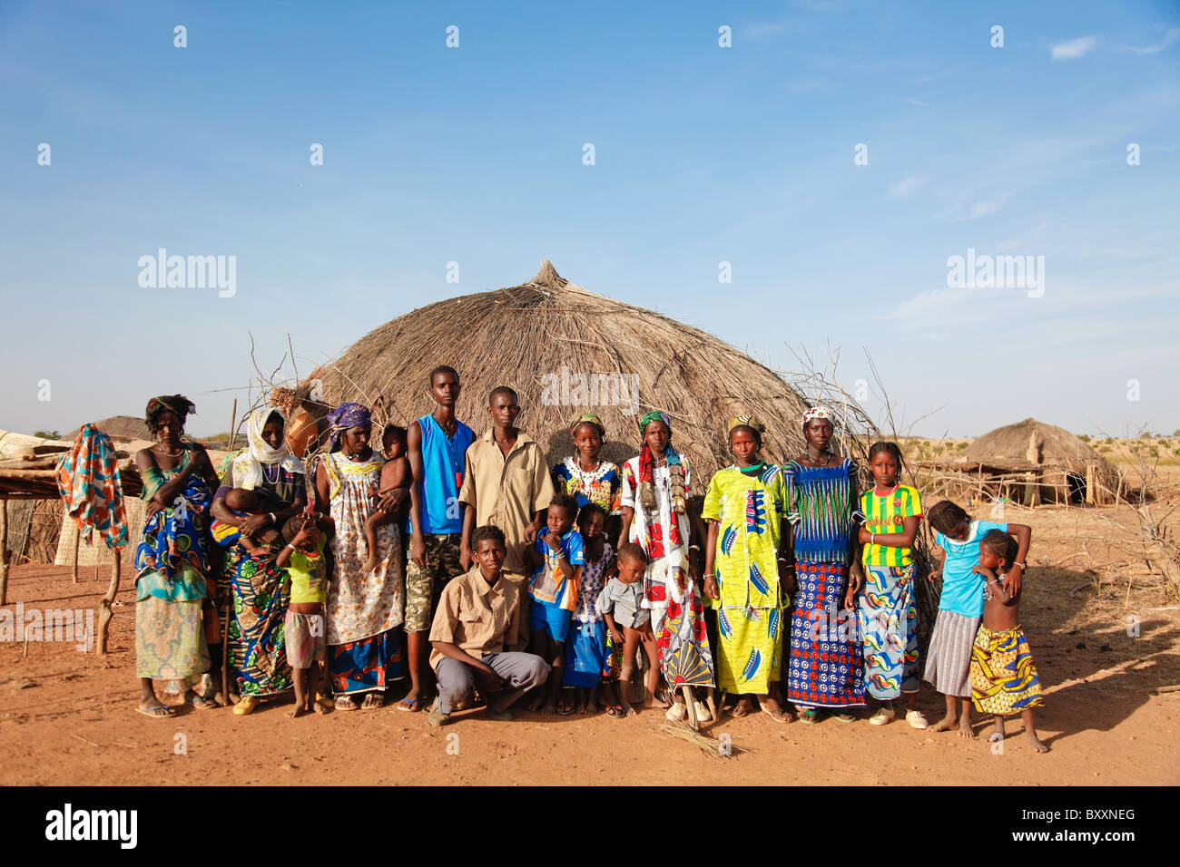 Sahel house family hi-res stock photography and images - Alamy