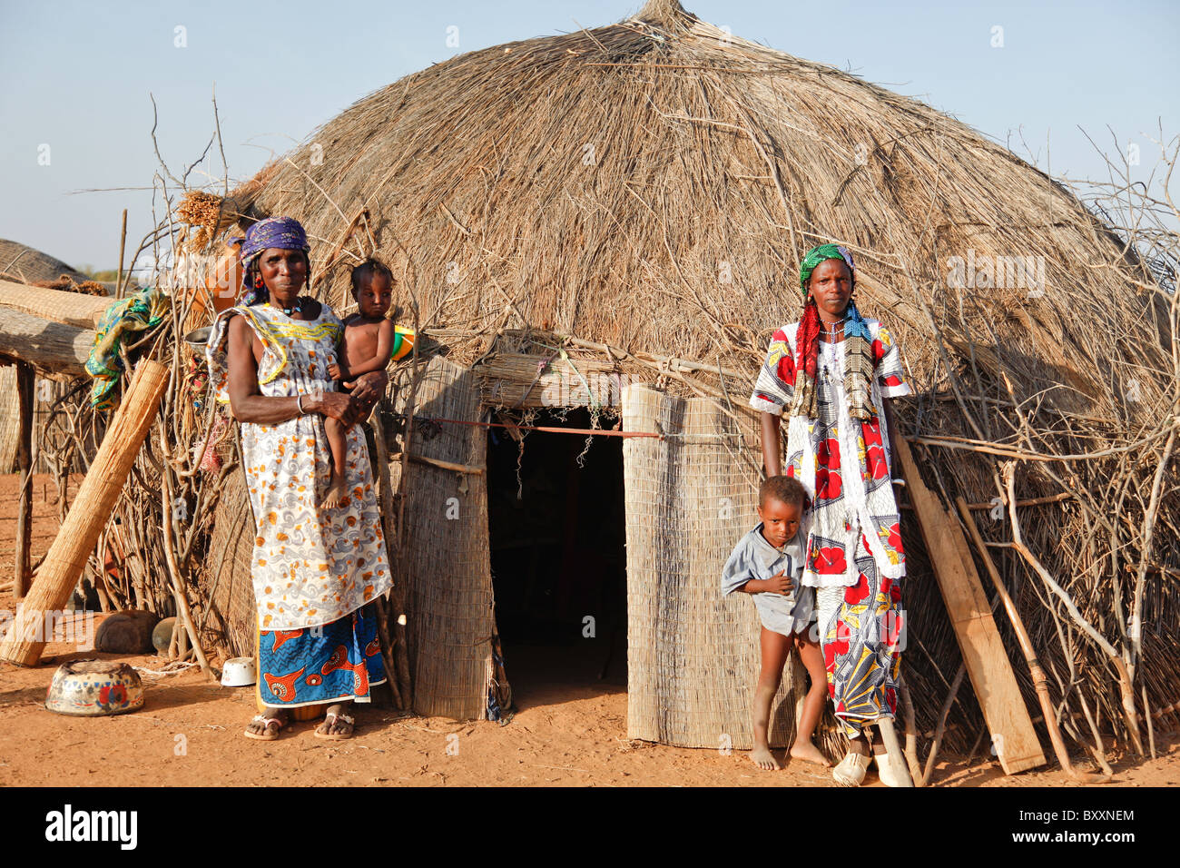 In the Fulani village of Jolooga in northern Burkina Faso, villagers ...