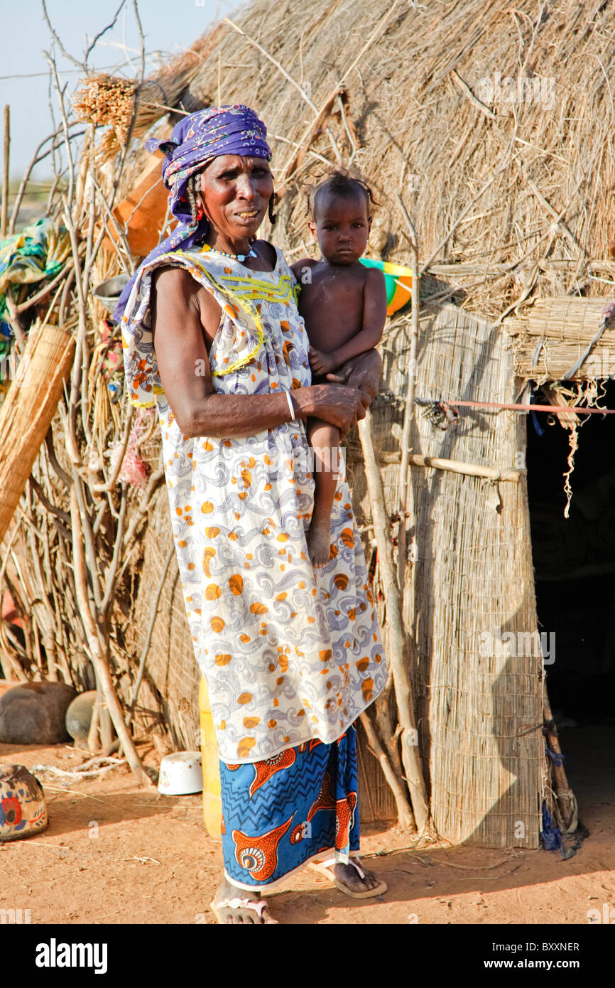 In the Fulani village of Jolooga in northern Burkina Faso, villagers ...