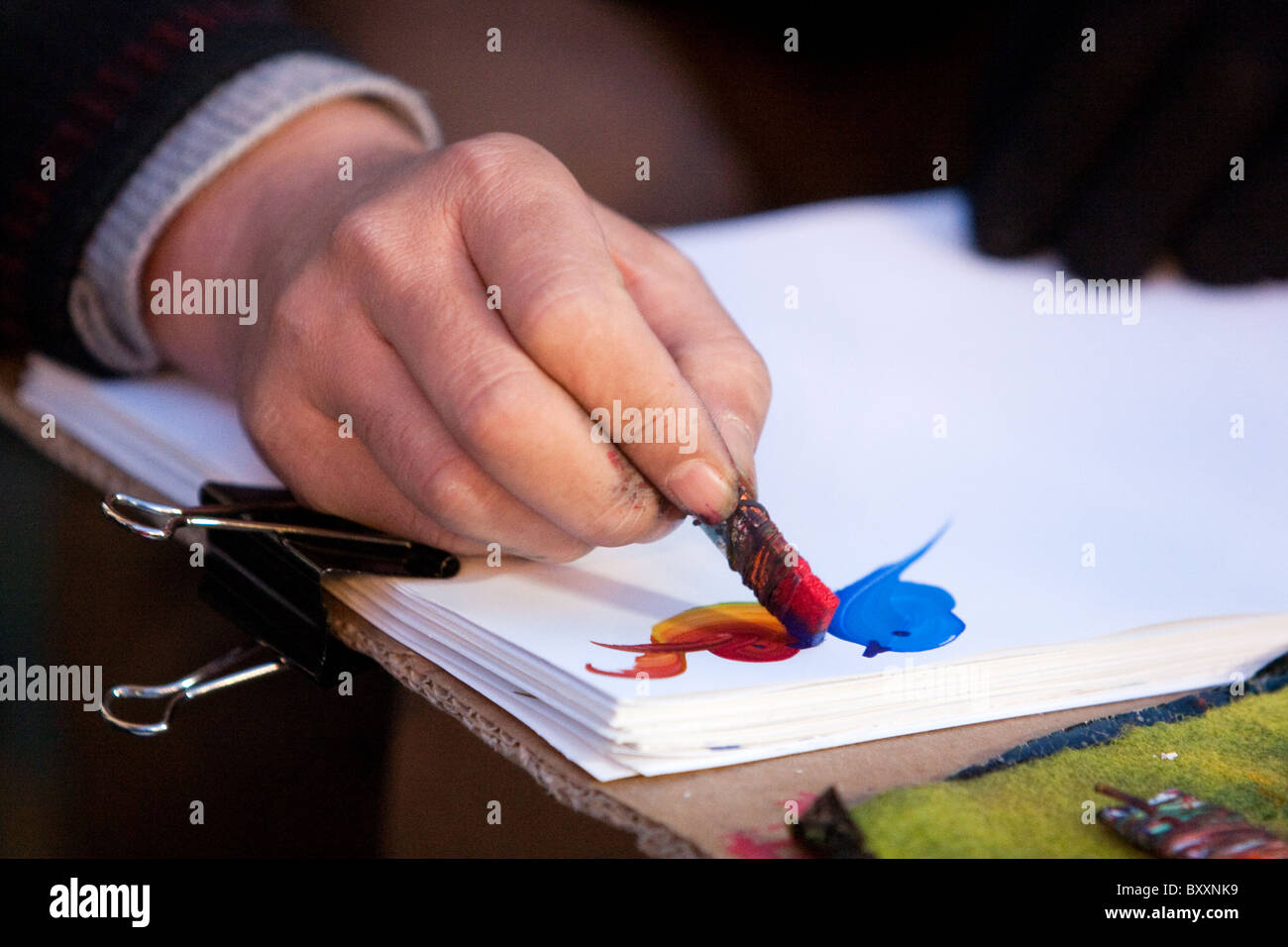 Street artist paint write names hi-res stock photography and images - Alamy