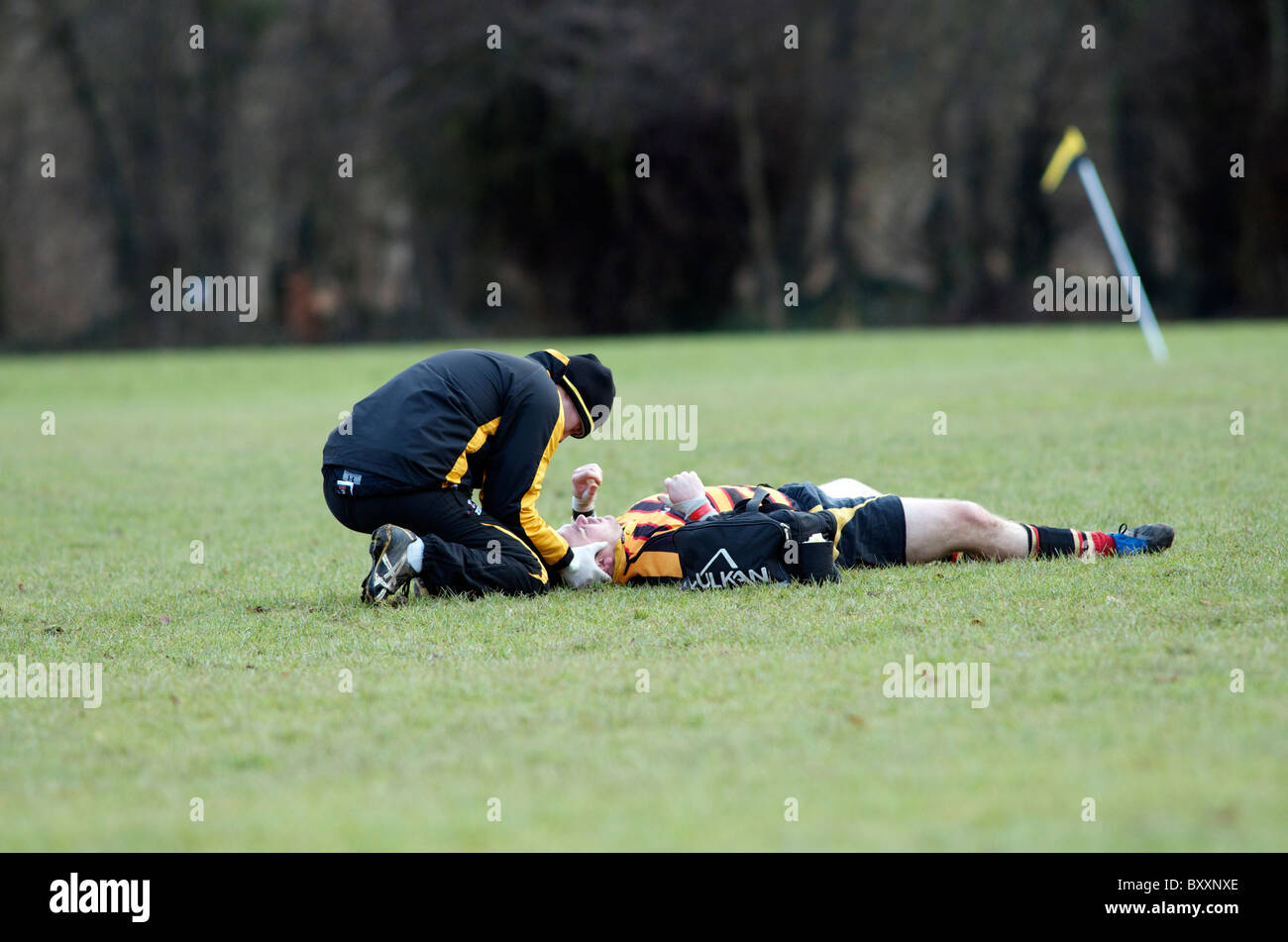 Rugby player injured hi-res stock photography and images - Alamy