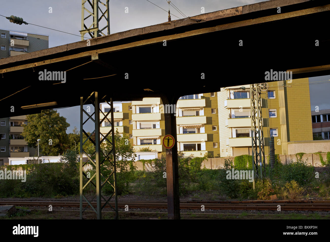 Disused railway platform, Opladen, Germany Stock Photo - Alamy
