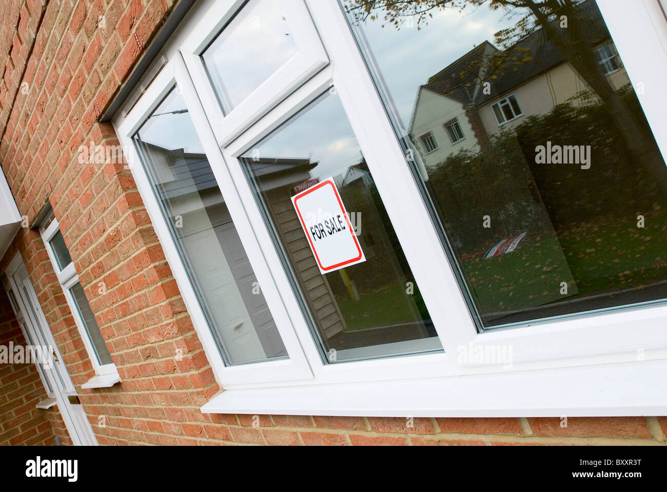 For sale sticker on window Stock Photo - Alamy
