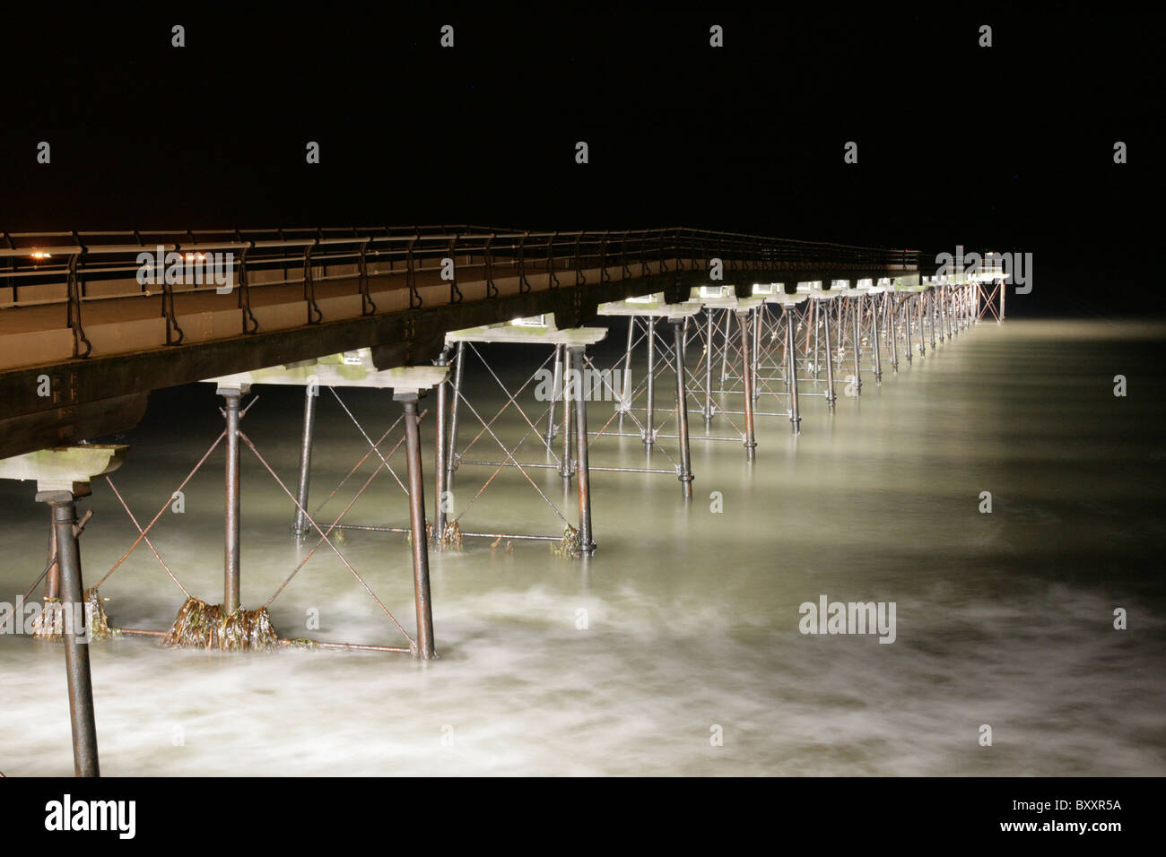Saltburn Pier Lights High Resolution Stock Photography and Images - Alamy